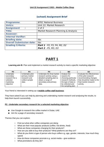 Btec Level 3 Assignment Template Bundle Teaching Resources