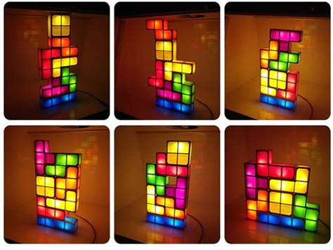 Tetris Stackable LED Desk Lamp Light FeelGift