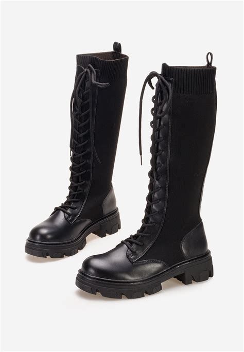 Bocanci Inalti Dama Zameria Negri Zapatos