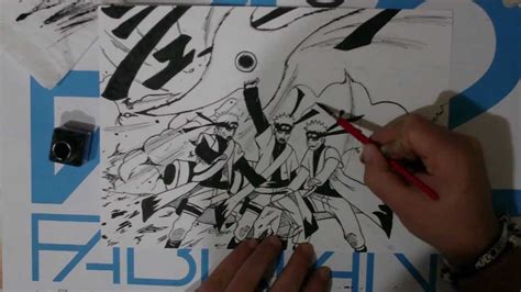 How To Draw Naruto Sage Mode With Rasenshuriken Youtube