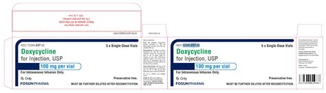 Dailymed Doxycycline Injection Powder Lyophilized For Solution