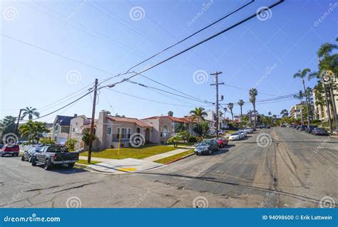 Typical Street View In San Diego San Diego California April 21