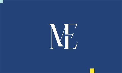 Me Alphabet Letters Initials Monogram Logo 12343485 Vector Art At Vecteezy