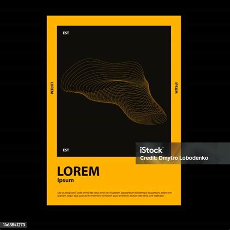 스위스 디자인 포스터 레이아웃의 메타 현대 미학 야만적 인 예술은 대담한 타이포그래피와 추상적 인 기하학적 모양으로 만든 벡터