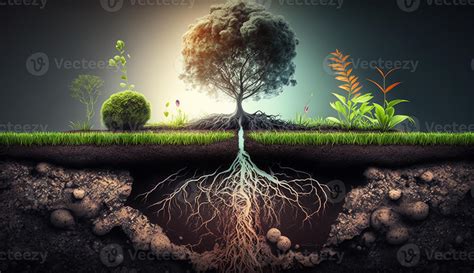 Tree Roots Underground Diagram