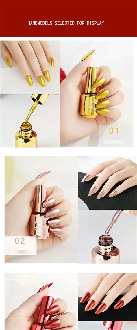 Item 로즈마리 16 색 메탈 미러 매니큐어 여러 가지 색상 지속 실버 투명 로즈 골드 매니큐어 아트 디자인 인기 판매 네이버 블로그