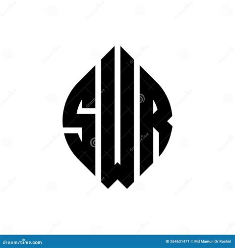 Swr Circle Letter Logo Design With Circle And Ellipse Shape Swr Ellipse Letters With
