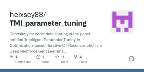 Github Heixscy88tmiparametertuning Repository For Codedata Sharing Of The Paper Entitled