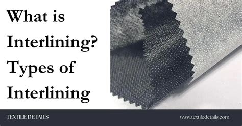 What Is Interlining Types Of Interlining Textile Details