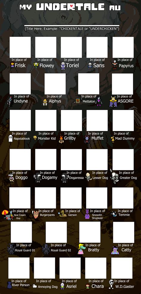 My Undertale Au Template Expanded By Doctormoodb On Deviantart