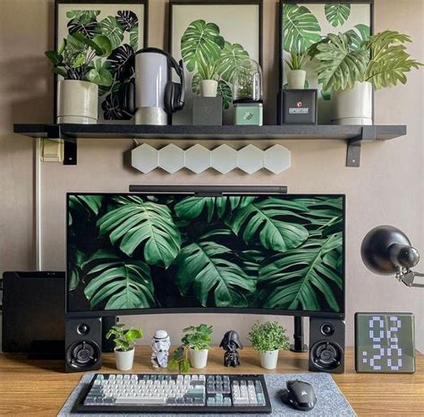 Follow For More Set Up Desk Setup Home Office Setup Gaming Room Setup