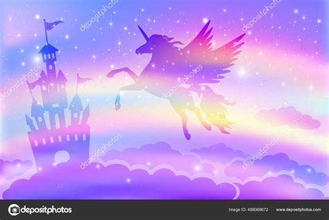 날개와 반짝이는 유니콘