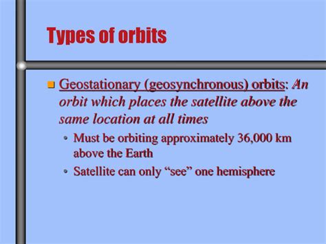 PPT Satellite Orbits PowerPoint Presentation Free Download ID