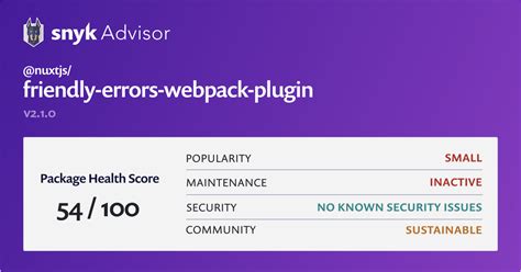 Nuxtjsfriendly Errors Webpack Plugin Npm Package Snyk