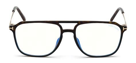 Tom Ford Ft5665 B Glasses Dark Havana And Gold Tortoiseblack