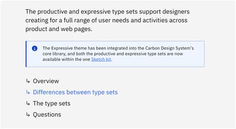 Component Table For Typography Page Issue Carbon Design