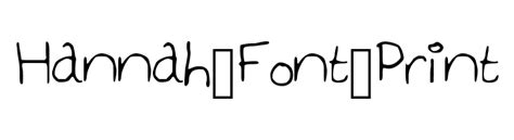 Hannah Font Print Font Free Download Ttf Otf