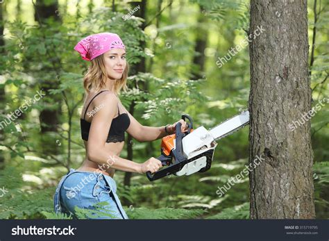 1 006 Girl Chainsaw Images Stock Photos Vectors Shutterstock