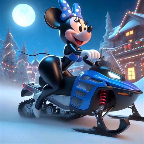Minnie Mouse Sexy In Snowmobile 8 Big Curves By Theladyevil1998 On