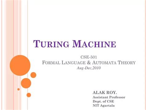 Ppt Turing Machine Powerpoint Presentation Free Download Id3936408