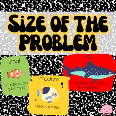 Size Of The Problem Visual And Activity By Miss Yoga Loves Ot Tpt