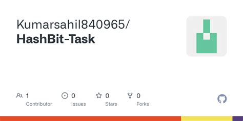 Github Kumarsahil Hashbit Task