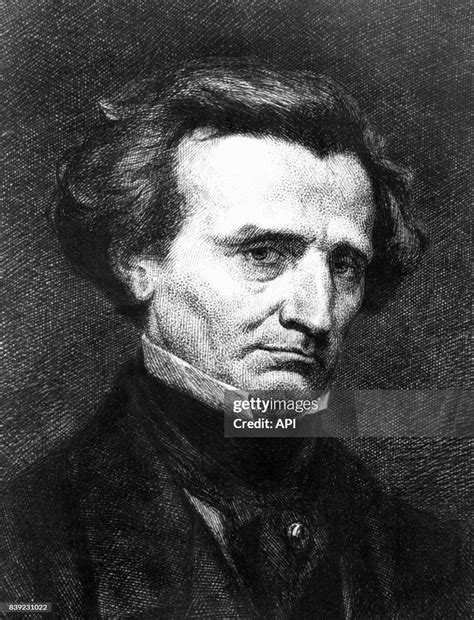 Portrait Du Compositeur Français Hector Berlioz Daprès Une Peinture