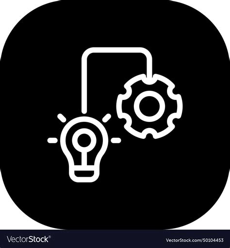 Implementation Creativity Business Icon Royalty Free Vector
