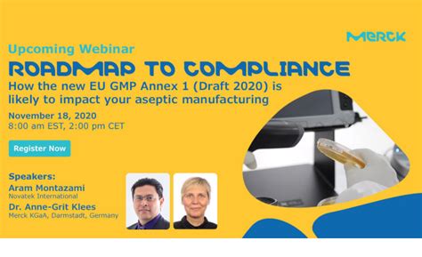 Webinar How The New Eu Gmp Annex 1 Is Likely To Impact Your
