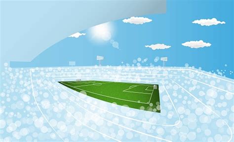 빛 태양 주간 벡터 디자인축구 경기장 필드입니다 벡터 일러스트레이션 Championship에 대한 스톡 벡터 아트 및 기타 이미지 Championship 경기장 경쟁