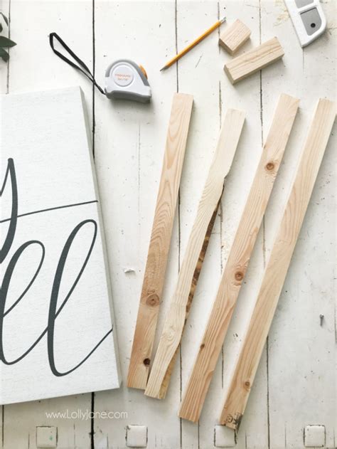 How To Frame A Canvas The Easy Way Lolly Jane