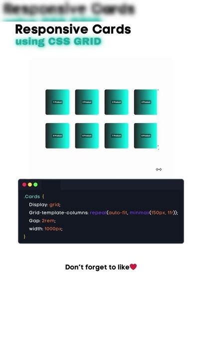 📱 Responsive Cards Layout With Css Grid 💻 Shorts Shortvideo Responsivedesign Cssanimation