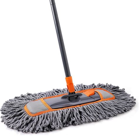 Microfiber Dust Mop For Hardwood Floor Cleaning Dry And Wet Baseboard