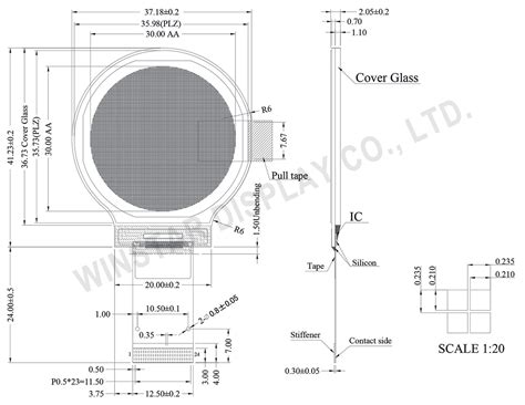 1 18” Circular Oled Display Winstar Circular Oled