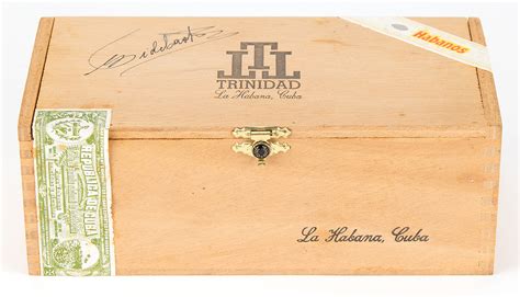 Fidel Castro Signed Cigar Box Rr Auction