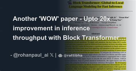 Another Wow Paper Upto 20x Improvement In Inference Throughput With