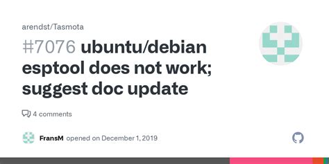 Ubuntudebian Esptool Does Not Work Suggest Doc Update · Issue 7076