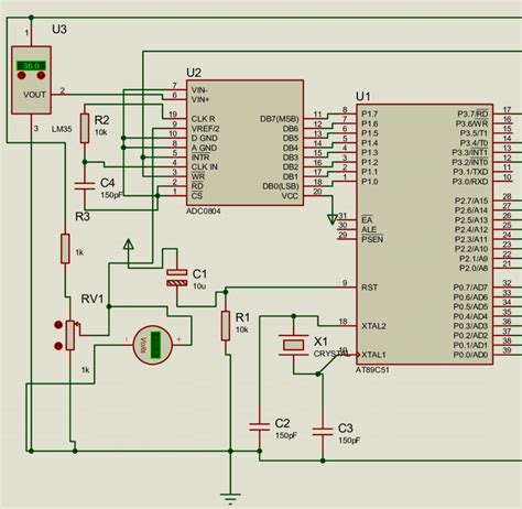 microcontroller 8051 interfacing temperature sensor lm35 43 off