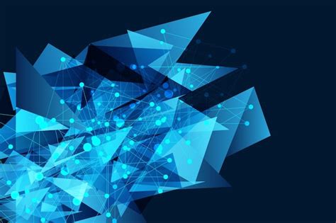 Premium Vector Geometric Connected Abstract Background Connecting