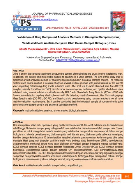 Validasi Metode Analisis Senyawa Obat Dalam Sampel Pdf