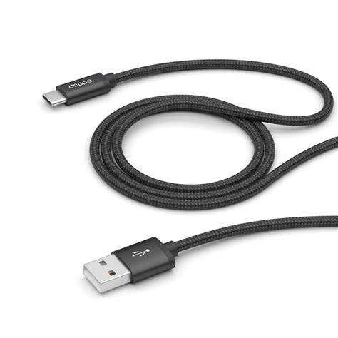 Кабель Deppa Дата кабель Alum Usb A Usb Type C алюминий нейлон Usb 2 0 2 4А 1 2м купить C