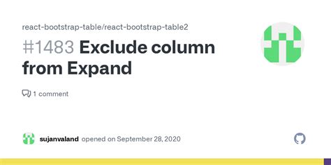 Exclude Column From Expand · Issue 1483 · React Bootstrap Tablereact Bootstrap Table2 · Github