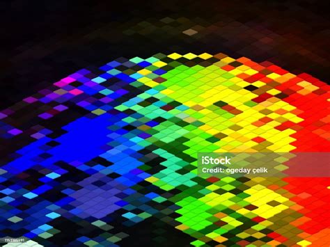 아이소메트릭 최소한의 추상 큐브와 사각형 화려한 배경 텍스처 패턴 0명에 대한 스톡 벡터 아트 및 기타 이미지 0명 3차원 형태 개체 그룹 Istock