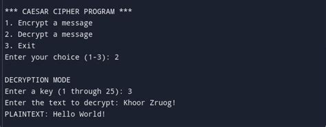 Implementing A Caesar Cipher Program In Python Dev Community