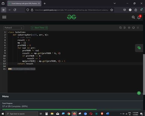 Harish Krishnan C On Linkedin Geekstreak2024 Gfg160 Gfg Dsa Datastructures Algorithms