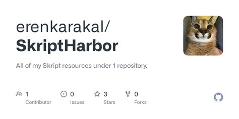 github erenkarakal skriptharbor all of my skript resources under 1 repository