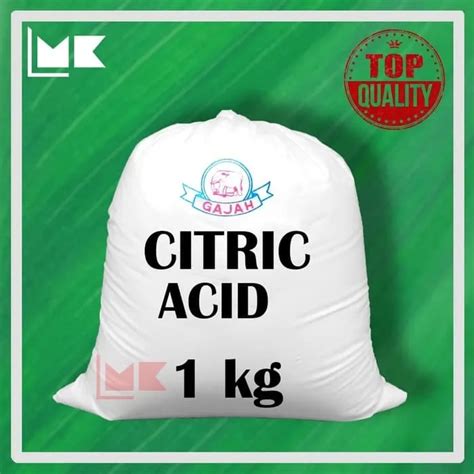 Citric Acid Monohydrate Asam Sitrat Cap Gajah 1kg Sitrun Lazada Indonesia