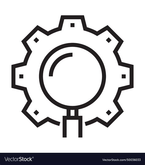 Search Settings Icon Royalty Free Vector Image