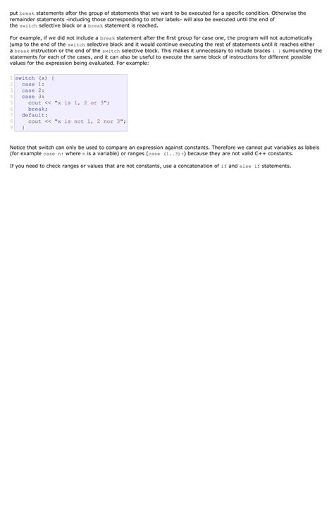 c control structure pdf programming languages computing