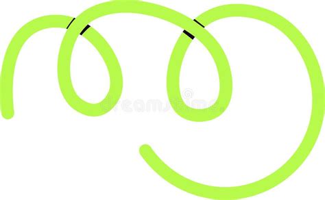 Hand Drawn Abstract Curly Line Stock Illustration Illustration Of
